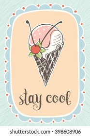 Stay Cool Card Stock Vector (Royalty Free) 398608906 | Shutterstock