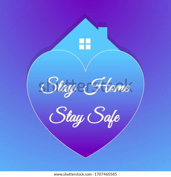 Stay Home Stay Safe Awareness Post Stock Vector (Royalty Free ...