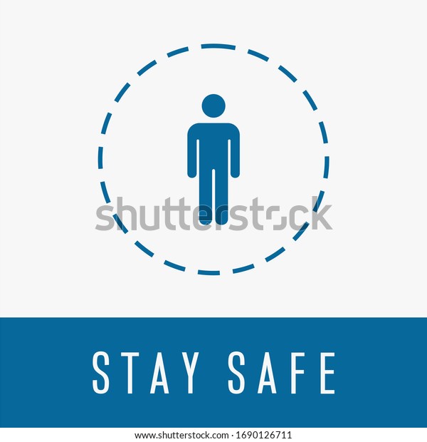 Stay Safe Warning Sign Vector Stock Vector (Royalty Free) 1690126711 ...