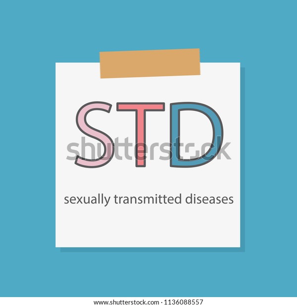 Std Sexually Transmitted Diseases Written Notebook Stock Vector ...