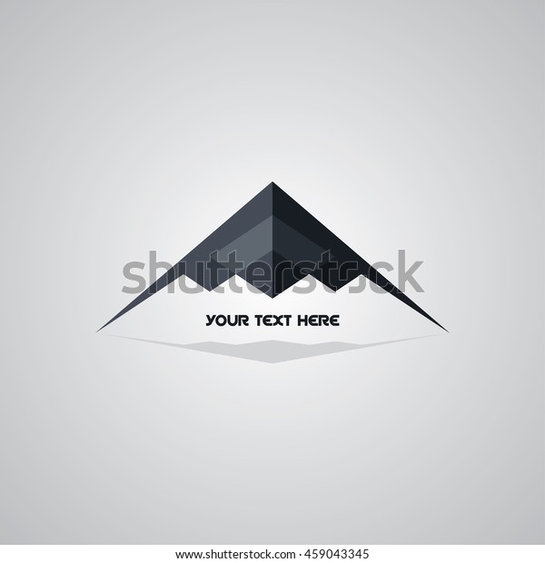 Stealth Logo Aircraft Airplane Logotype Stock Vector (Royalty Free ...