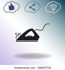 Steam Iron Vector Icon Stock Vector (Royalty Free) 366872726 | Shutterstock
