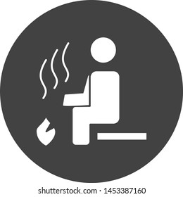 Steam Room Icon Your Project Stock Vector (Royalty Free) 1453387160 ...