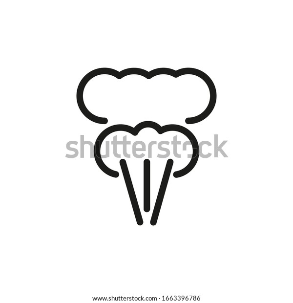 Steam Symbol Line Icon Vector Illustration Stock Vector (Royalty Free ...