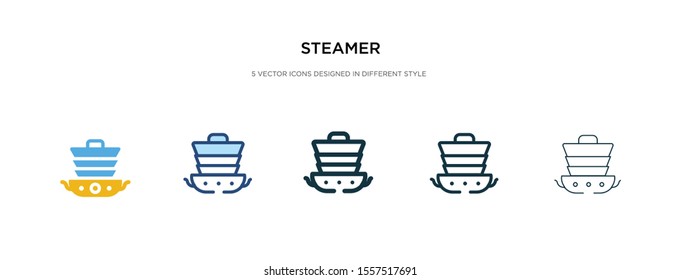 Steamer Icon Different Style Vector Illustration Stock Vector (Royalty ...