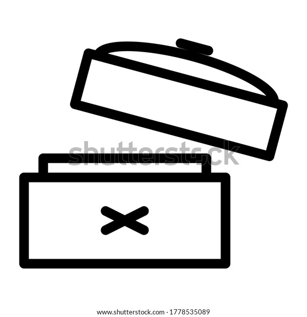 Steamer Icon Outline Style Perfect Pixels Stock Vector (Royalty Free ...