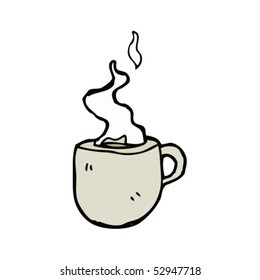 Steaming Hot Coffee Mug Cartoon Stock Vector (Royalty Free) 52947718 ...
