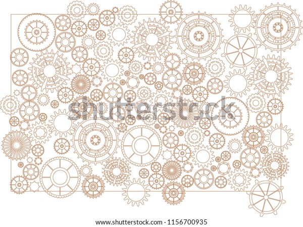 Steampunk Vintage Metal Isolated Frame Sign Stock Vector (Royalty Free ...