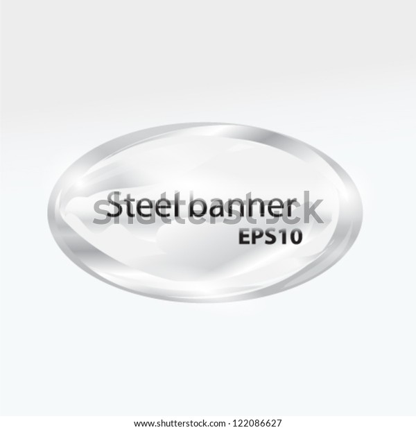 Steel Banner Stock Vector (Royalty Free) 122086627 | Shutterstock