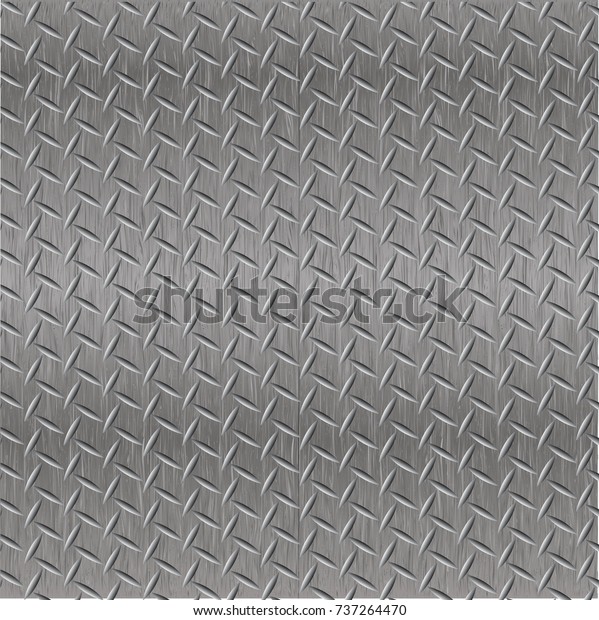 Steel Diamond Plate Pattern Stock Vector (Royalty Free) 737264470