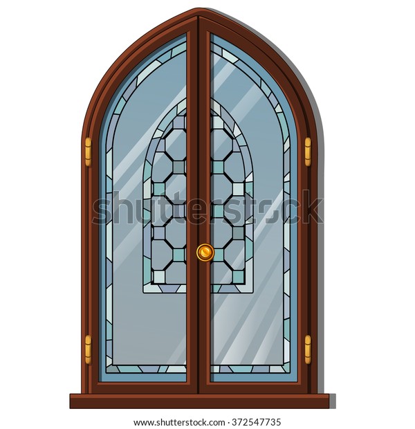 Steel Double Door Vector Stock Vector (Royalty Free) 372547735 ...