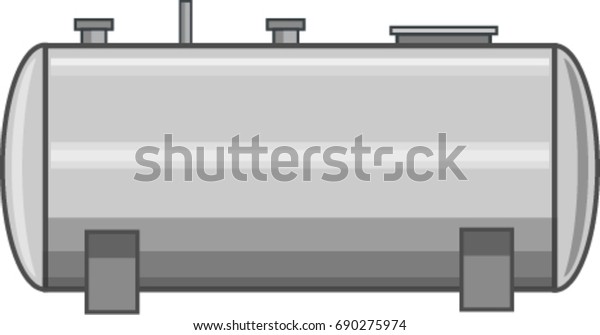 Steel Fuel Tank Vector Stock Vector (Royalty Free) 690275974 | Shutterstock