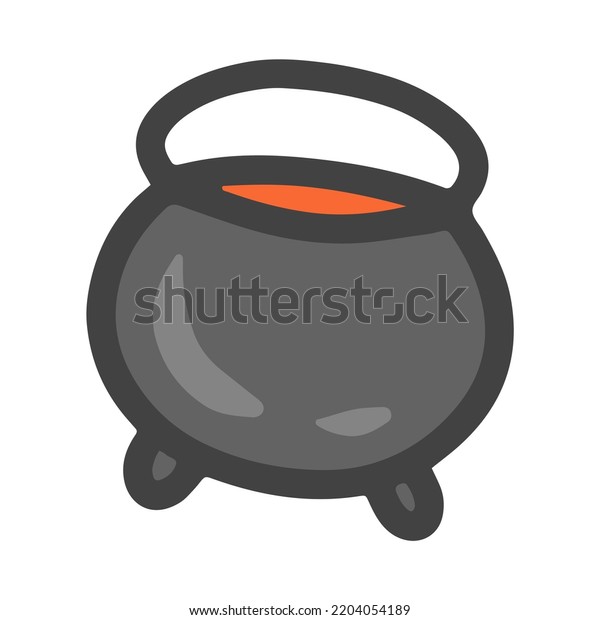 Steel Hand Draw Witch Cauldron Vector Stock Vector (Royalty Free ...