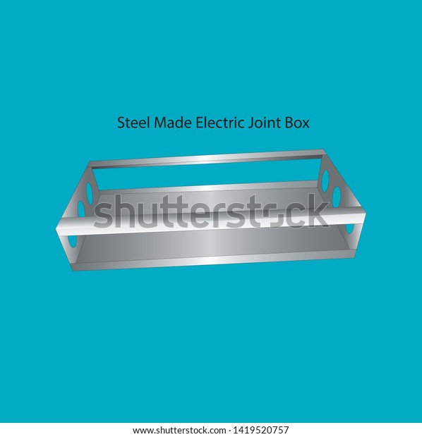 Steel Made Electrical Joint Box Joint Stock Vector (Royalty Free ...