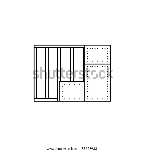 Steel Profiles Icon Profile Plasterboard Steel Stock Vector (Royalty ...