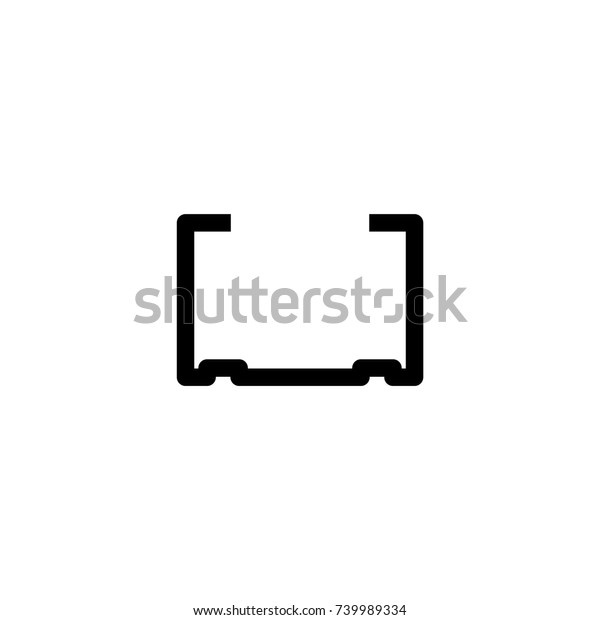Steel Profiles Icon Profile Plasterboard Steel Stock Vector (Royalty ...