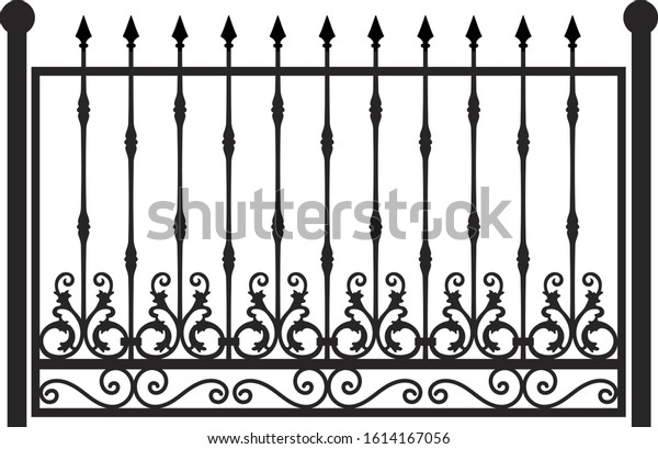 Steel Railing Panels That Include Balls Stock Vector (Royalty Free ...