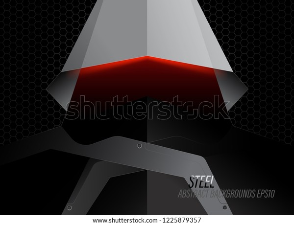 Steel Scene Vector Design Abstract Wallpaper Stock Vector (Royalty Free ...
