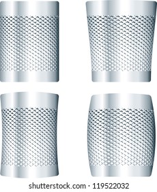 Steel Waste Bin Stock Vector (Royalty Free) 119522032 | Shutterstock