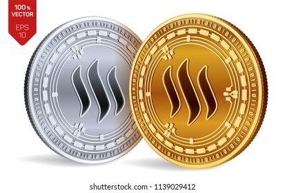 Steem 3d Isometric Physical Coins Digital: Vector có sẵn (miễn phí bản ...