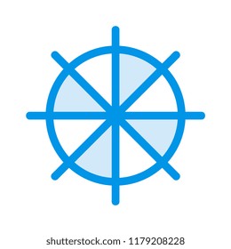 Rudder Wheel Helm Icon Design Stock Vector (Royalty Free) 1101478820