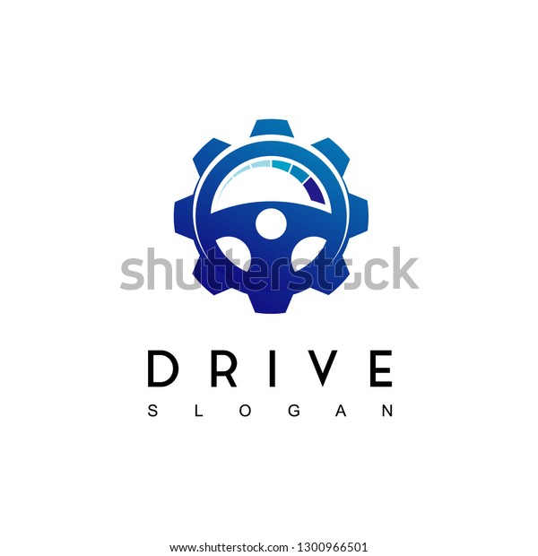 Steering Wheel Drive Logo Design Inspiration Stock Vector (Royalty Free ...