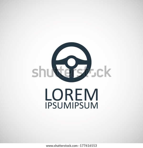 Steering Wheel Symbol Stock Vector (Royalty Free) 177616553 | Shutterstock