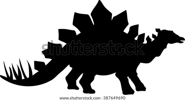 Stock vektor „Stegosaurus Vector Silhouette“ (bez autorských poplatků ...