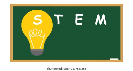 Stem Education Concept Stem Background On Stock Vector (Royalty Free ...