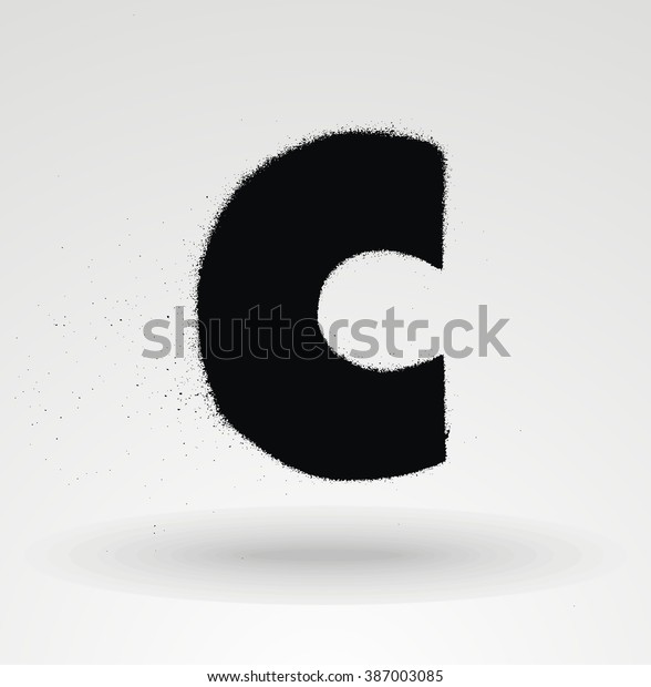 Stencil Spray Paint Font Detailed Vector Stock Vector (Royalty Free ...