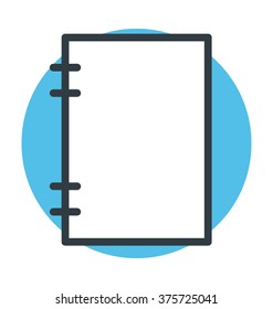 Steno Pad Vector Icon Stock Vector (Royalty Free) 375725041 | Shutterstock