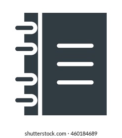 Steno Pad Vector Icon Stock Vector (Royalty Free) 460218448 | Shutterstock