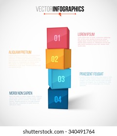 Step By Step Boxes Design Minimal Stock Vector (Royalty Free) 340491752 ...