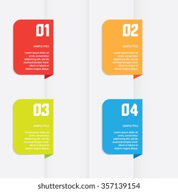 Step By Step Card Information Templates Stock Vector (Royalty Free ...