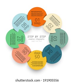Step By Step Creative Design Infographic Stock Vector (Royalty Free ...