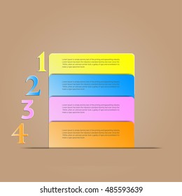 Step By Step Design Template Infographics Stock Vector (Royalty Free ...
