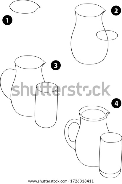 Step By Step Drawing Learning Techniques Stock Vector (Royalty Free ...