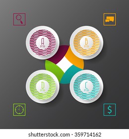 Step By Step Illustration Infographics Elements Stock Vector (Royalty ...