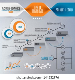 Step By Step Infographics Illustration Stock Vector (Royalty Free ...