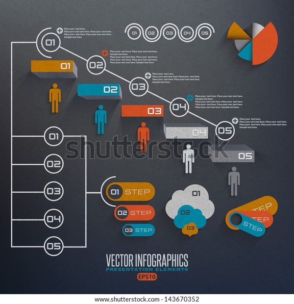 Step By Step Infographics Illustration Stock Vector (Royalty Free ...