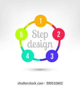 Step Design Business Infographics Vector Graphs Stock Vector (Royalty ...
