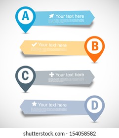 Step Design Navigation Banners Stock Vector (Royalty Free) 154058582