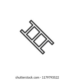 Step Ladder Outline Icon Linear Style Stock Vector (Royalty Free ...