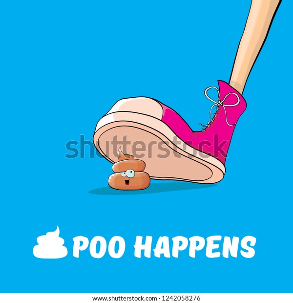Step On Poo Cartoon Comic Situation Stock Vector (Royalty Free) 1242058276