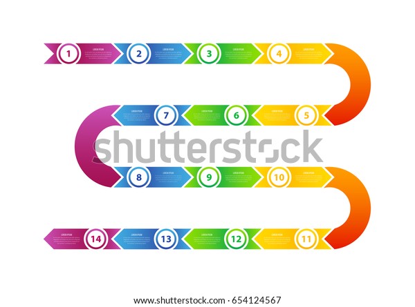 Step Vector Infographic Stock Vector (Royalty Free) 654124567 ...