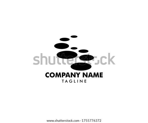 Stepping Stone Logo Template Design Stock Vector (Royalty Free ...
