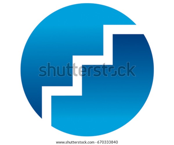 Steps Vector Illustration Business Progression Icon Stock Vector ...