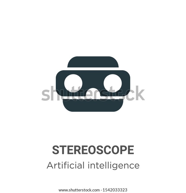 Stereoscope Vector Icon On White Background Stock Vector (Royalty Free ...