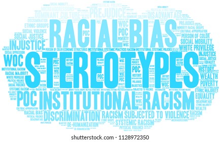 Stereotypes Word Cloud On White Background Stock Vector (Royalty Free ...