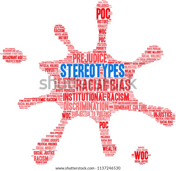 Stereotypes Word Cloud On White Background Stock Vector (Royalty Free ...
